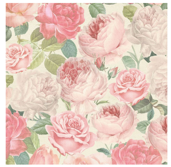 Jardin - Packed Roses, Cream – Adventures in Fabric